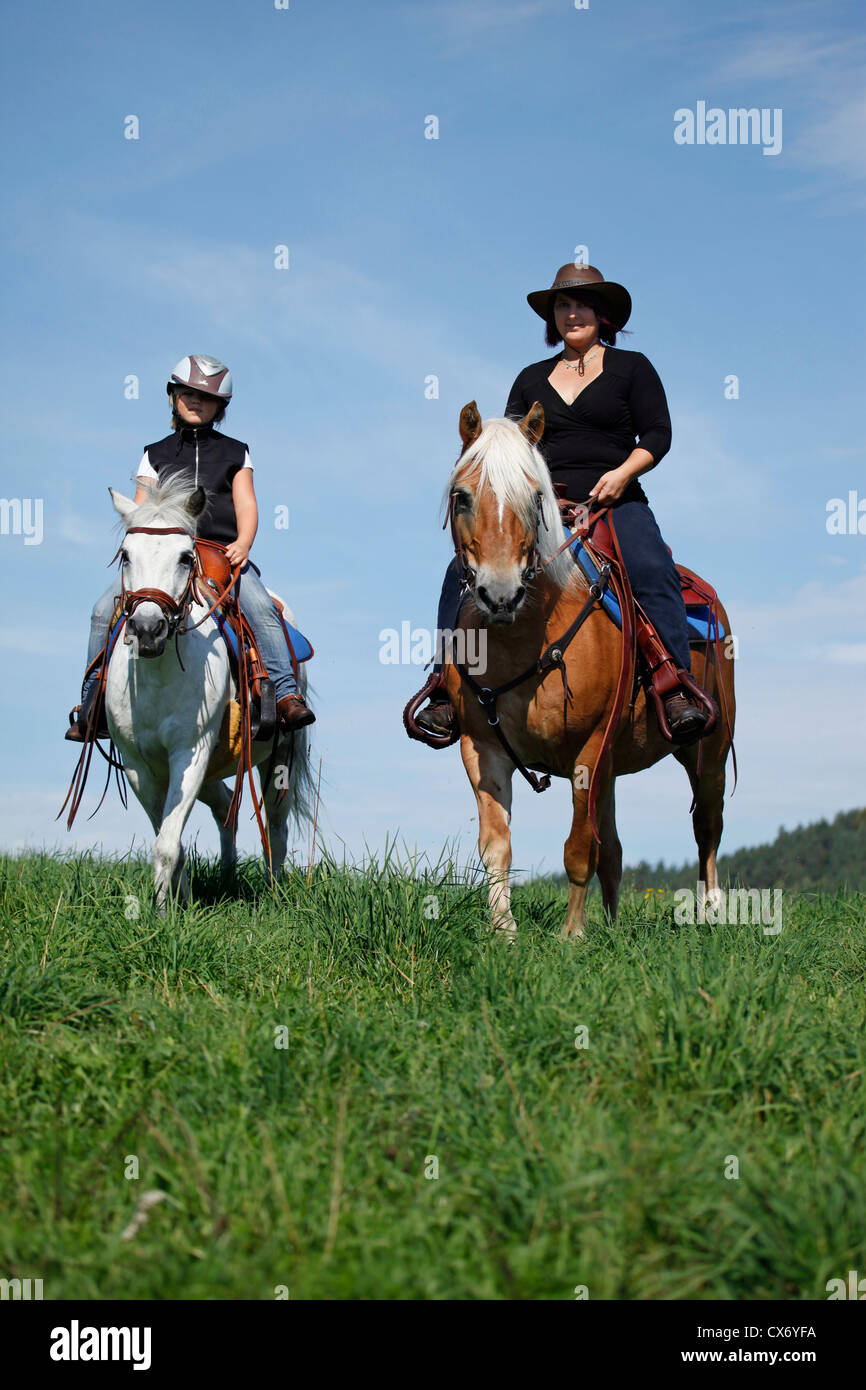 Western girl with horses hi-res stock photography and images - Alamy