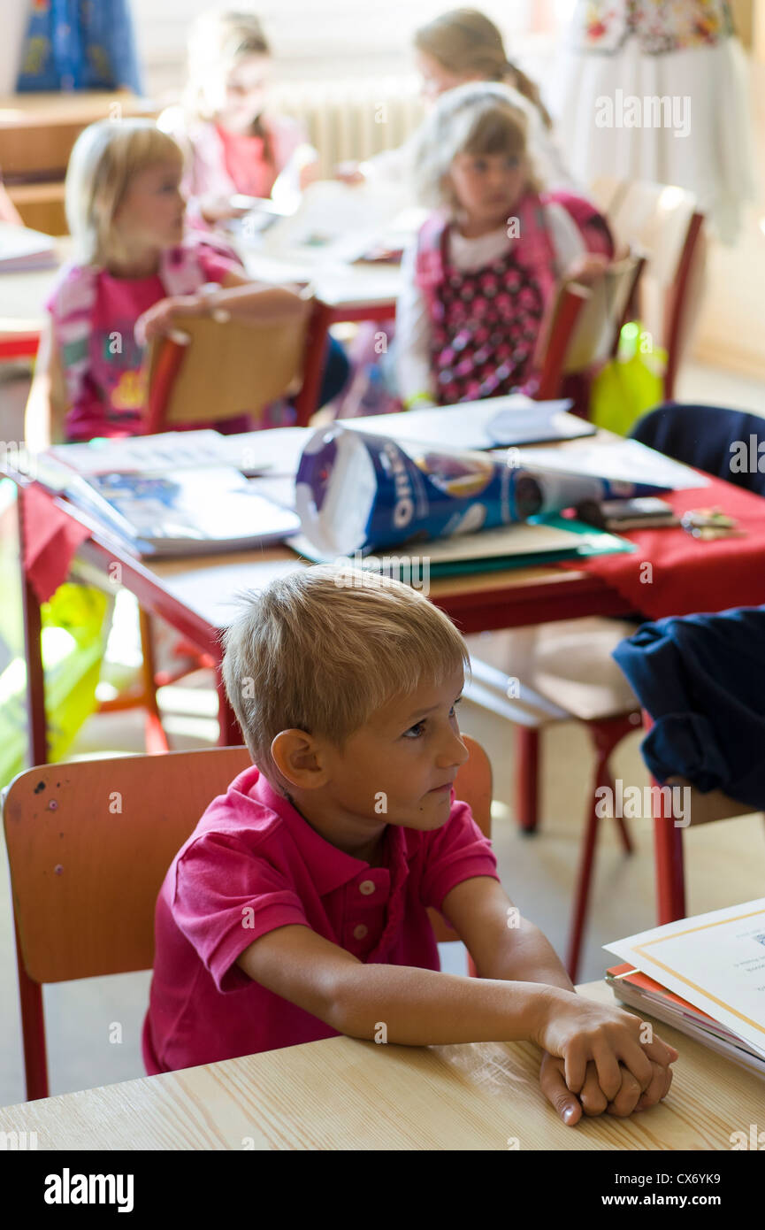 at school for the first time Stock Photo - Alamy
