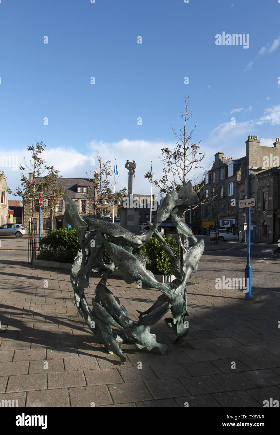Fish sculpture Fraserburgh Scotland September 2012 Stock Photo - Alamy