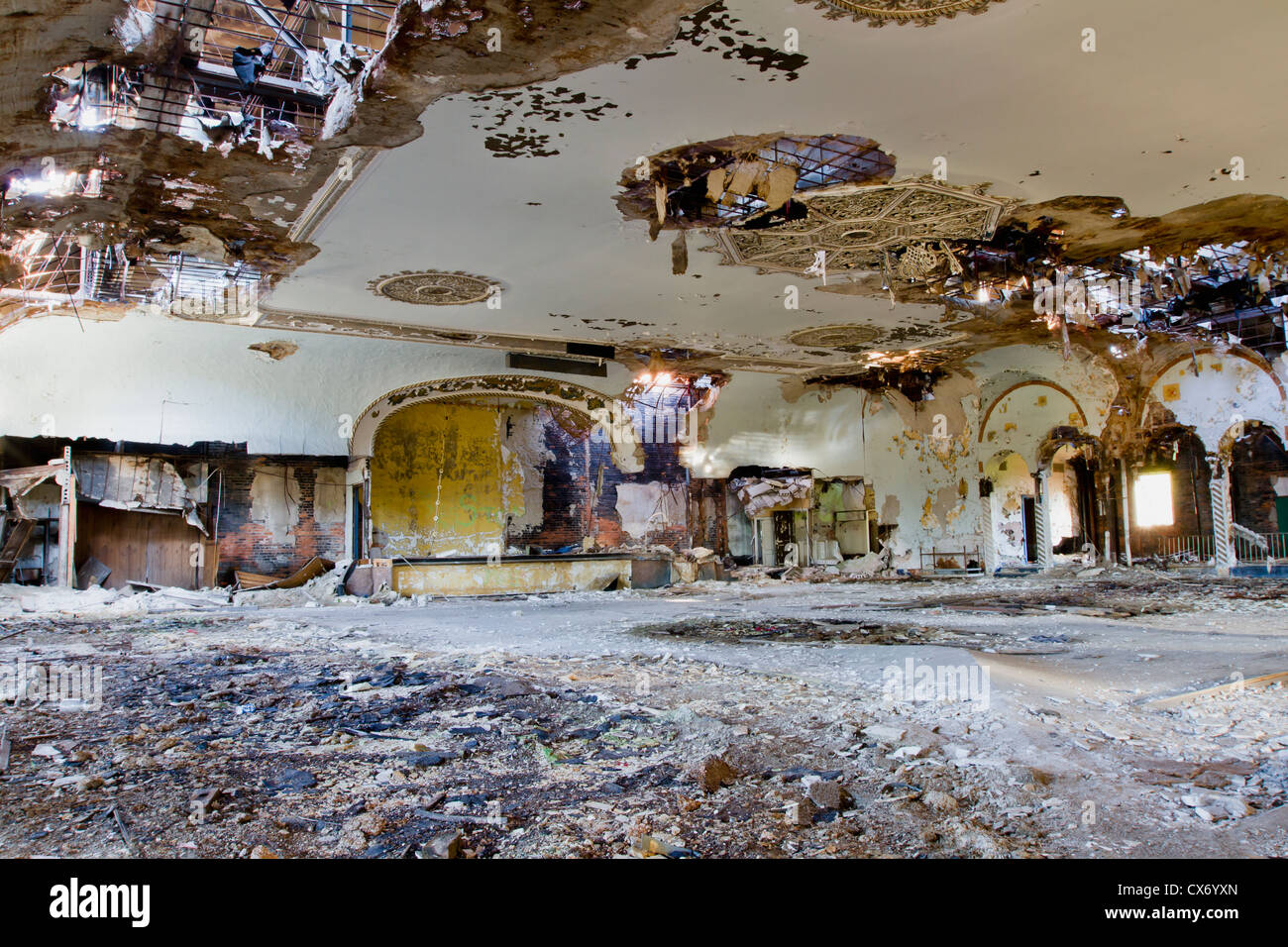 The stage of the Grande Ballroom where many important bands of the 1970 ...