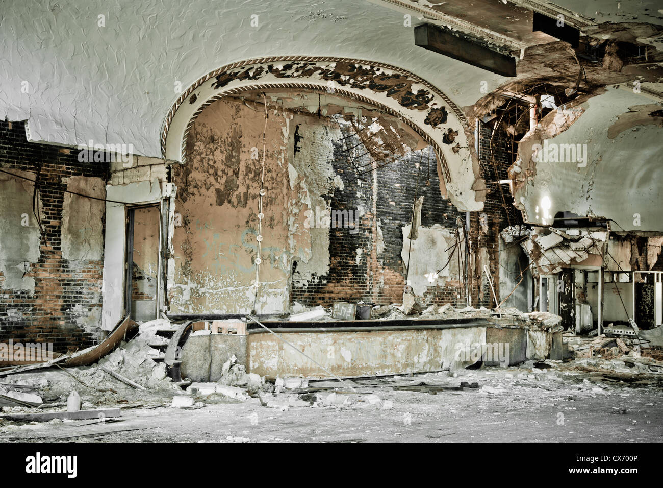 The stage of the Grande Ballroom where many important bands of the 1970 ...