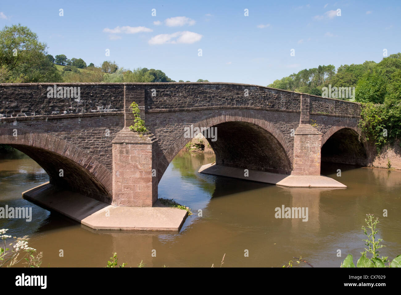Skenfrith a village with a castle in Monmouthshire Wales UK Stock Photo ...