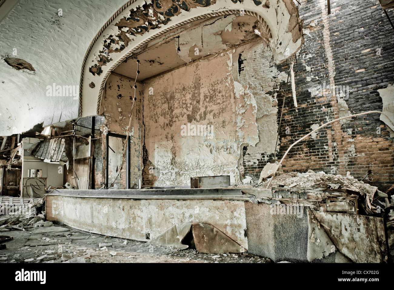 The stage of the Grande Ballroom where many important bands of the 1970 ...