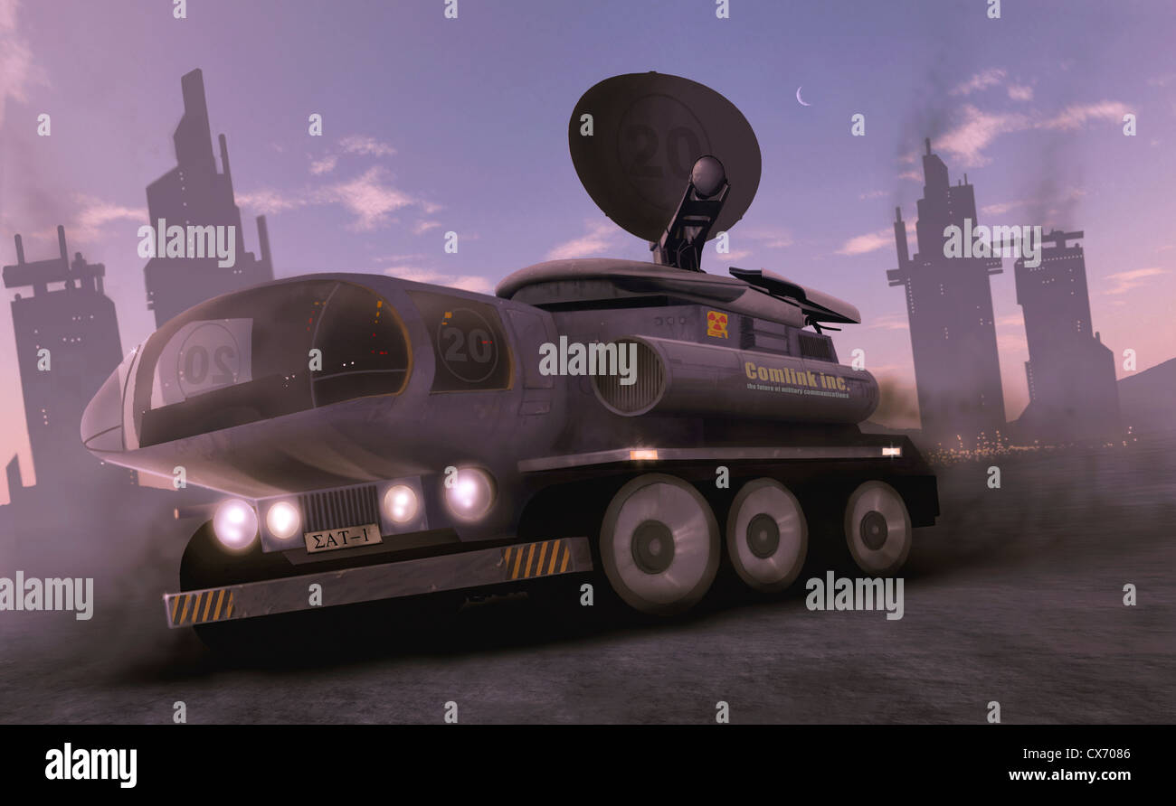 A design for a hypothetical, armored communications vehicle of the ...