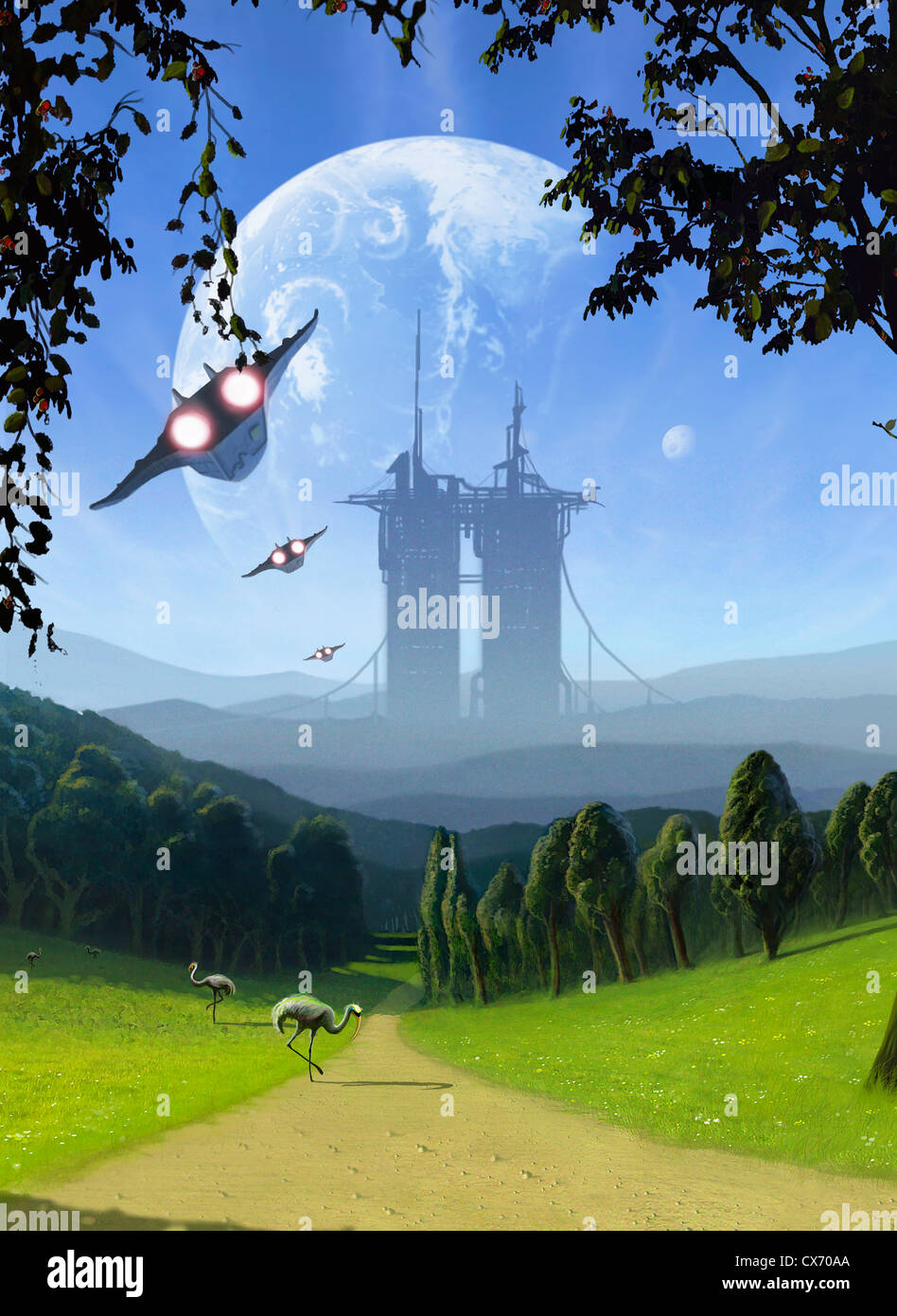 The Road to Pi - a legendary building on an alien planet, shaped like ...