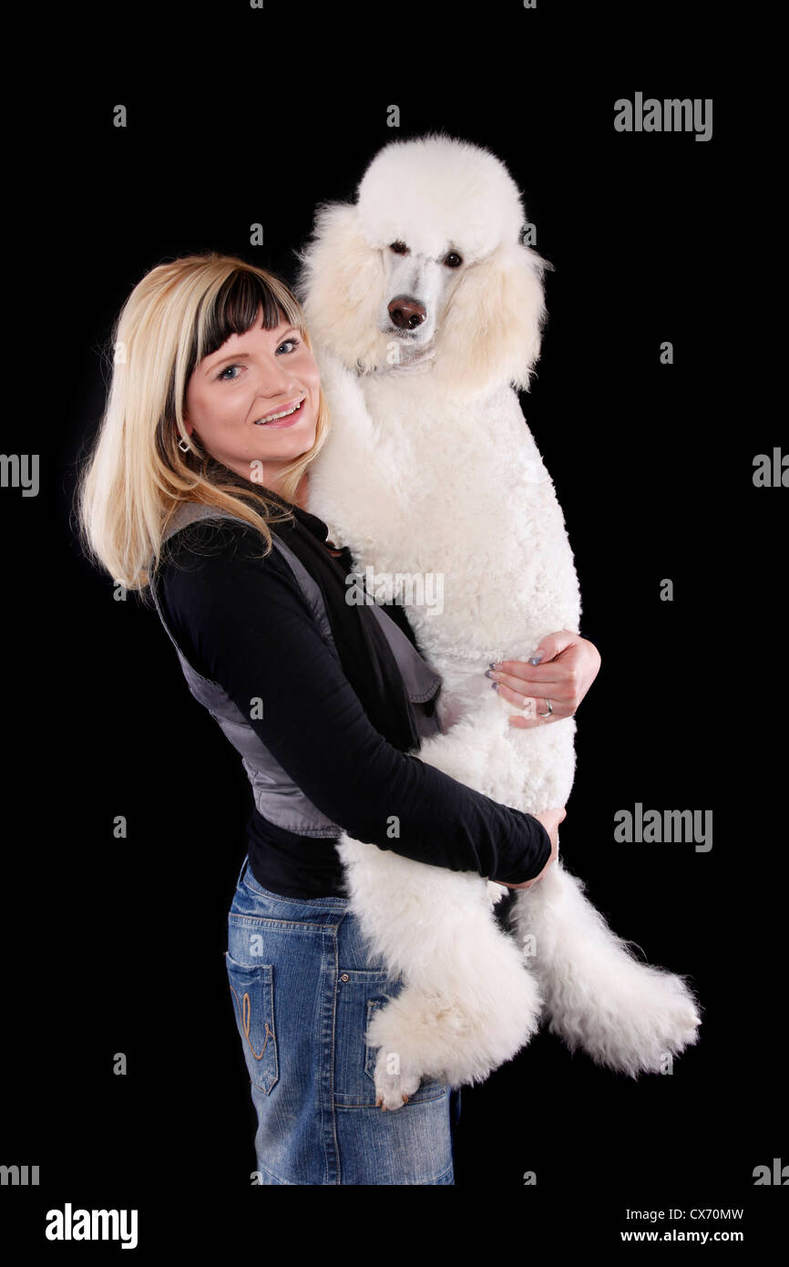 Woman poodles hi-res stock photography and images - Alamy