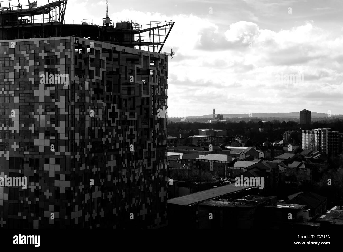 The Cube in Birmingham construction being completed Stock Photo - Alamy