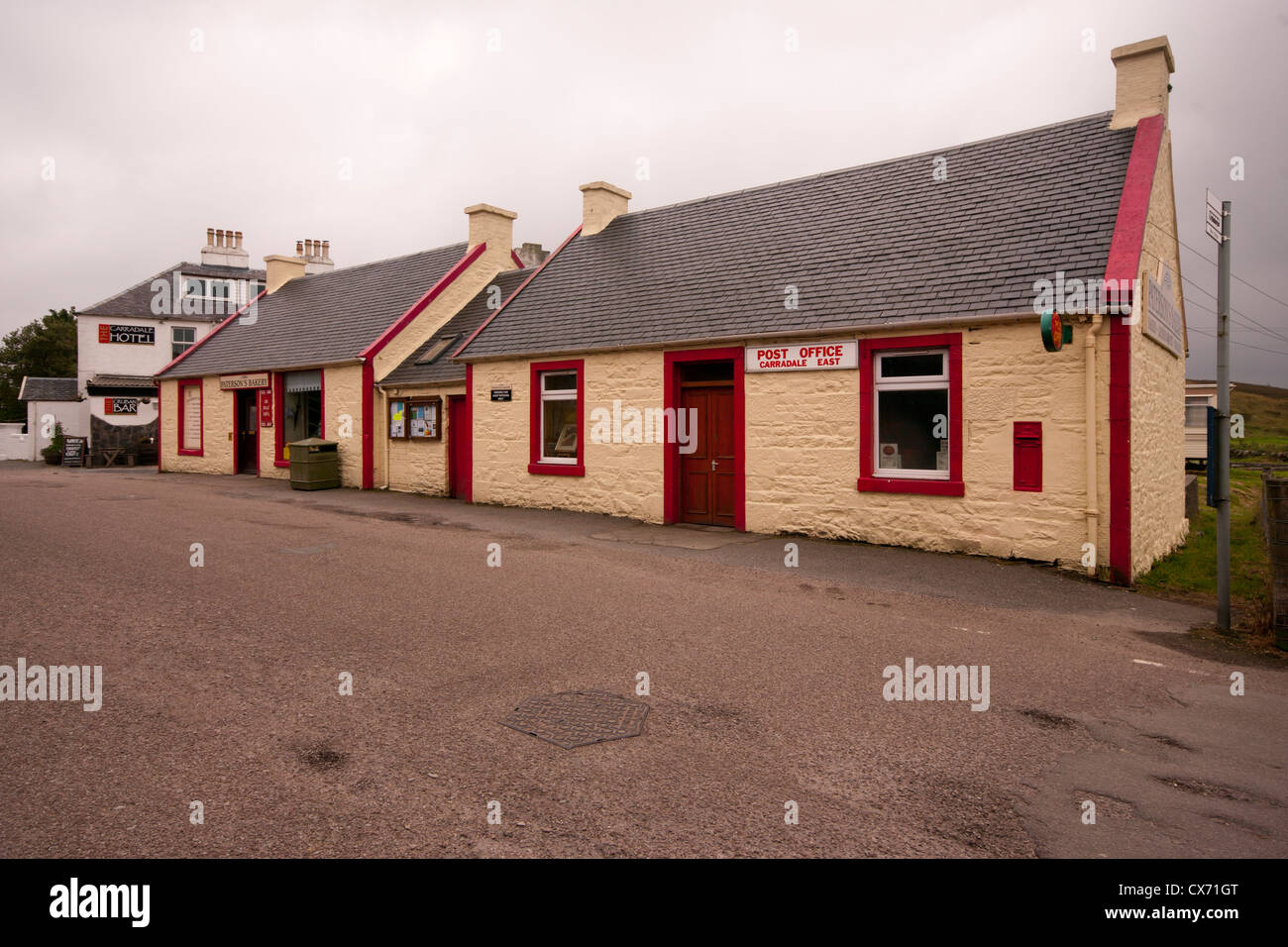 Carradale Village Post Office and Shops On The Kintyre Peninsula Argyll ...