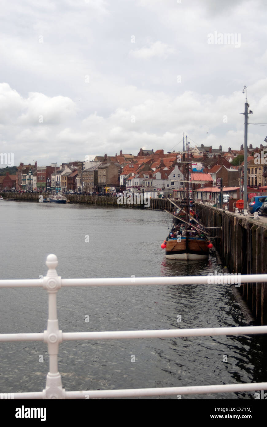 View of River Esk in Whitby Stock Photo - Alamy