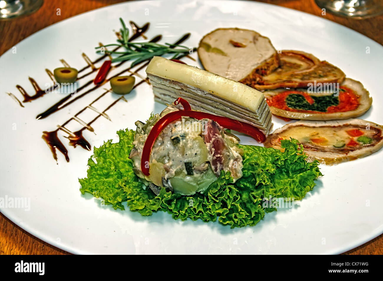 Arrangement cooking different varieties fish hi-res stock photography ...