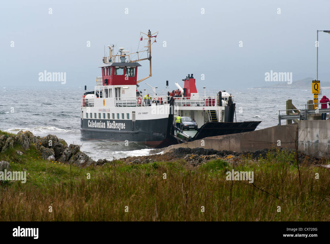 Caledonian Macbrayne Ferry Crossing Between Claonaig Argyll and Bute ...