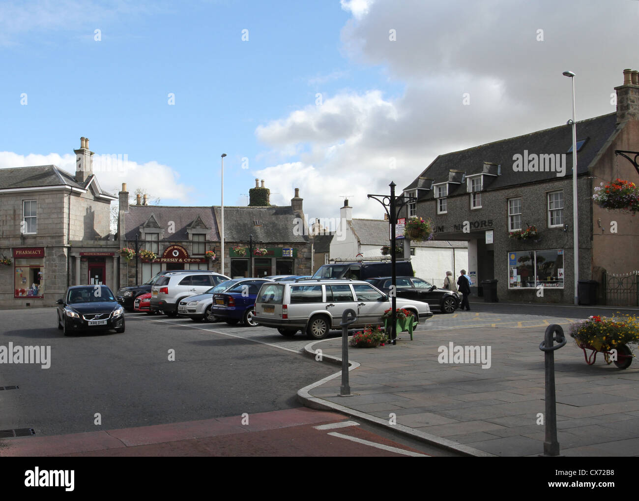 Oldmeldrum street scene Scotland September 2012 Stock Photo - Alamy