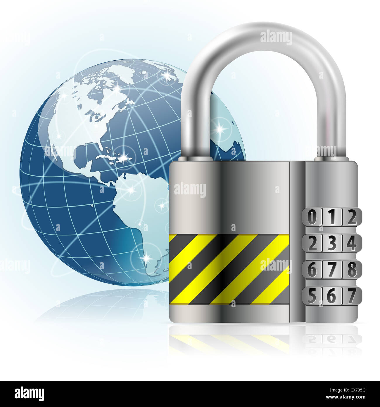 Planet padlock hi-res stock photography and images - Alamy