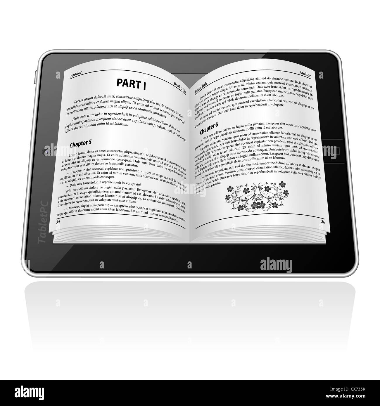 Reading electronic books Black and White Stock Photos & Images - Alamy