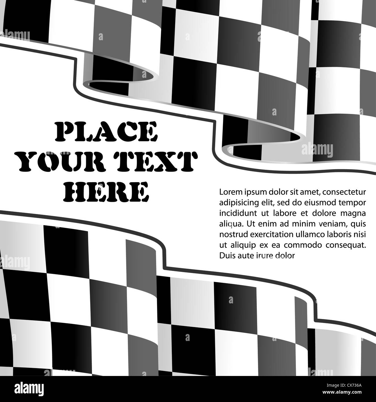 Concept - Sports Frame of the Racing Checkered Flags Finish, vector ...