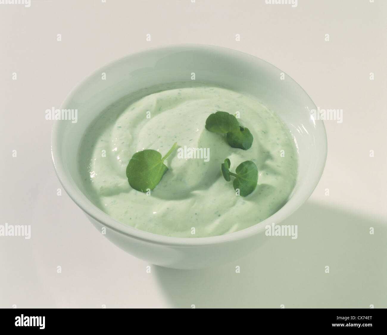 Cut out: Watercress dip Stock Photo - Alamy
