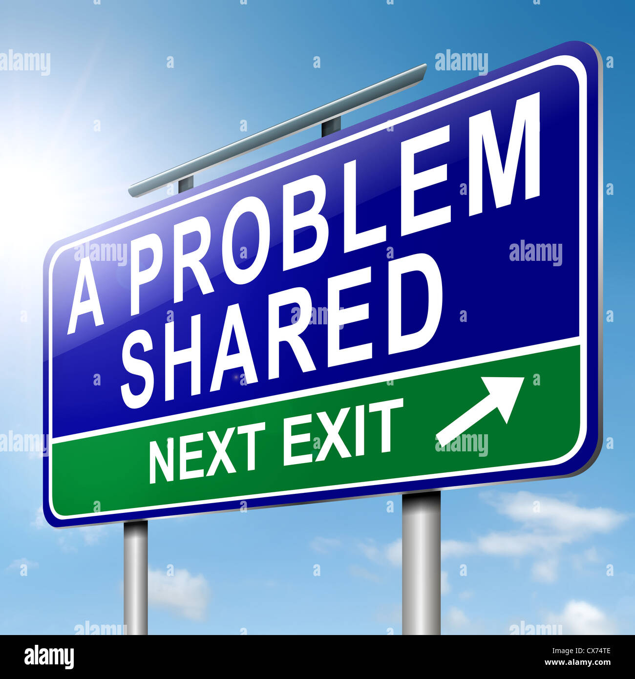 A problem shared Stock Photo - Alamy