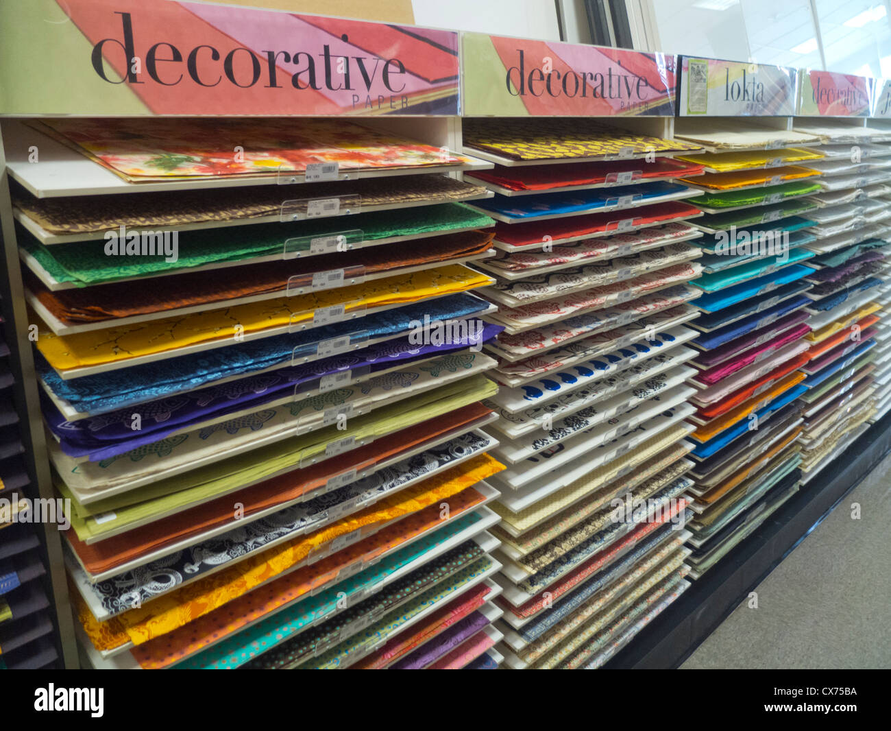 art store display Stock Photo - Alamy