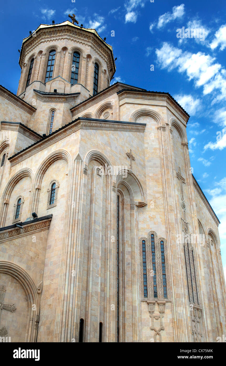 Tsminda Sameba (Trinity) cathedral, Tbilisi, Georgia Stock Photo - Alamy