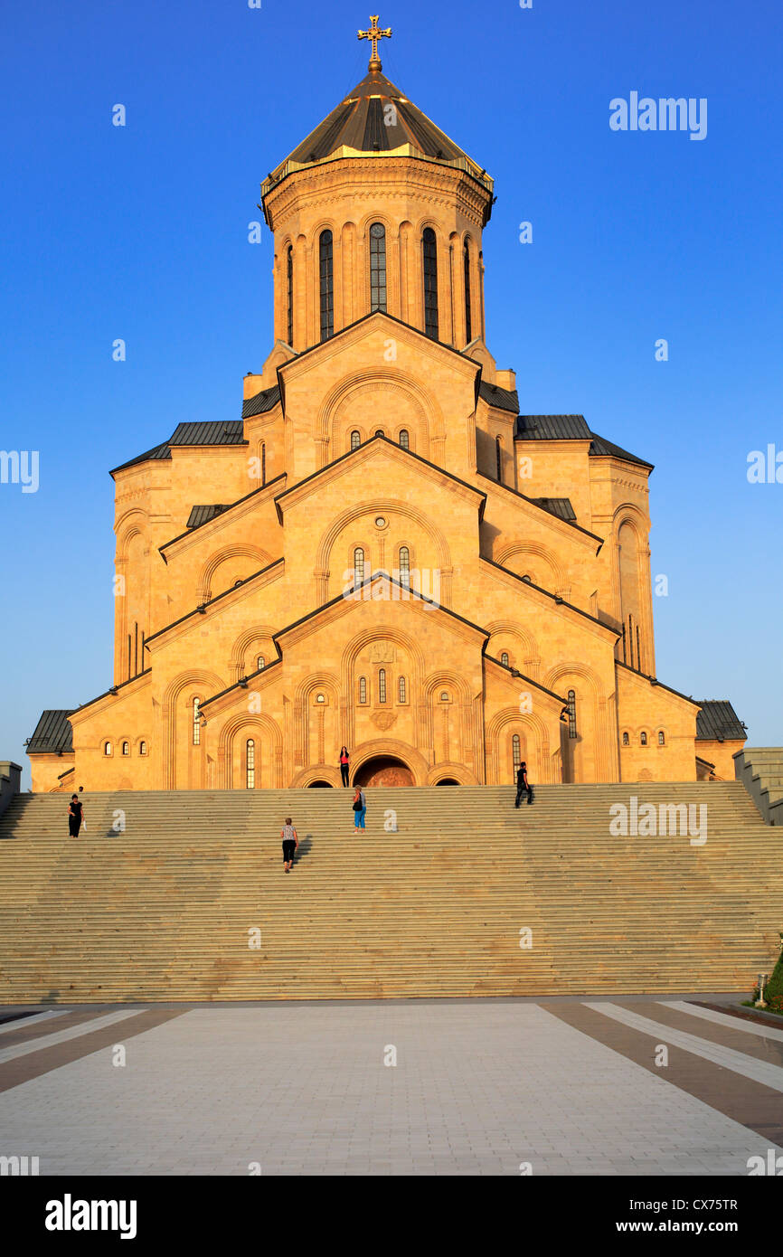 Tsminda Sameba (Trinity) cathedral, Tbilisi, Georgia Stock Photo - Alamy