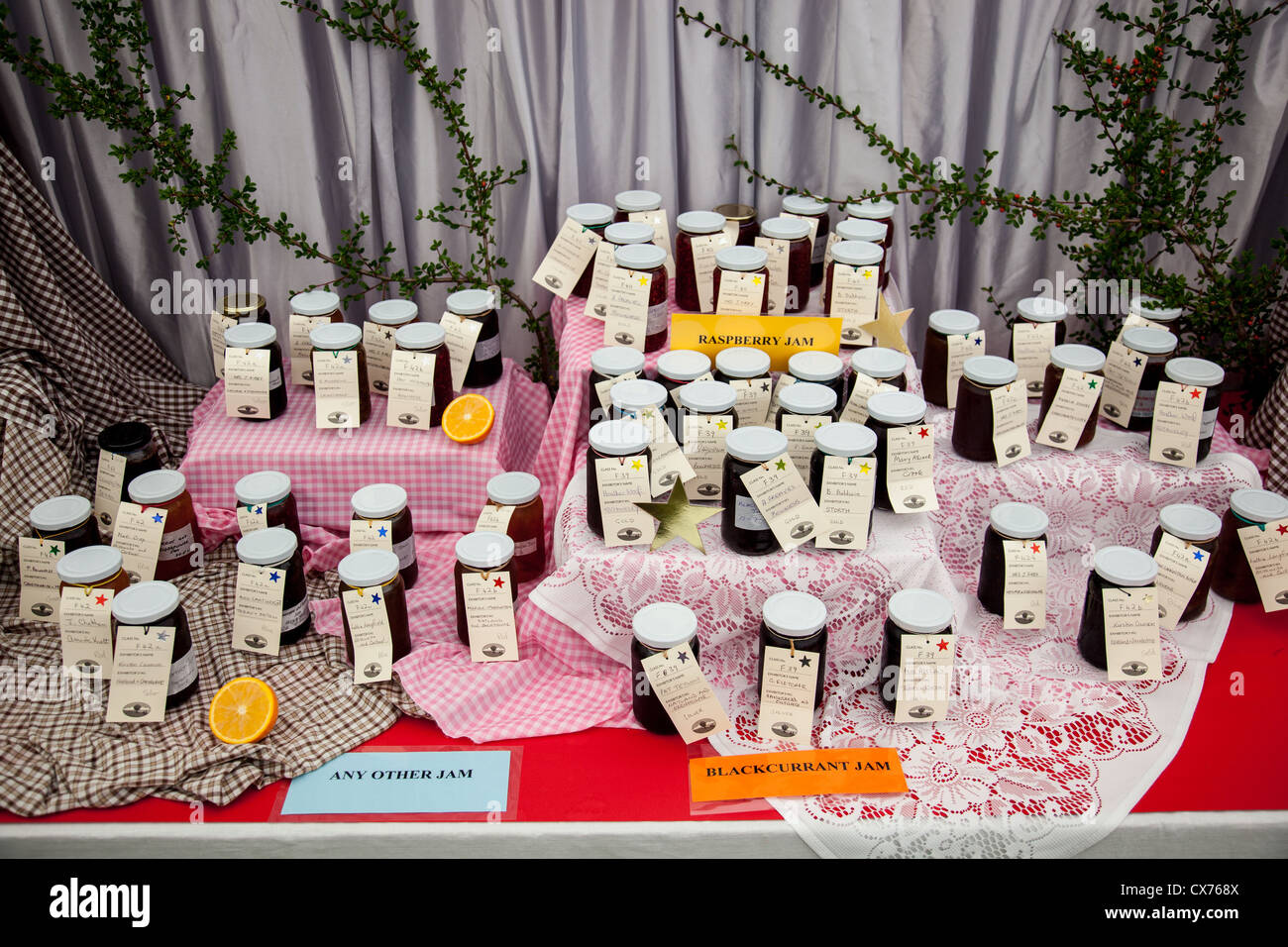 The Cumbrian Women's Institute Jam stall at the 2012 Westmorland County ...
