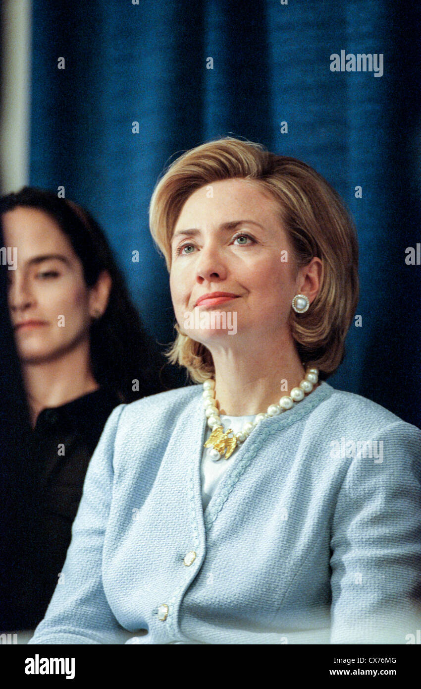 First lady Hillary Rodham Clinton during the dedication of the new ...