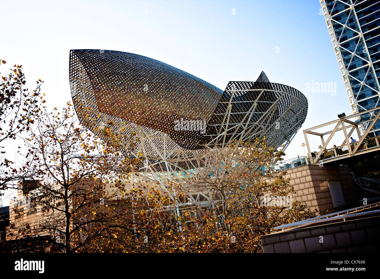 Fish sculpture at the hotel arts Barcelona Stock Photo - Alamy