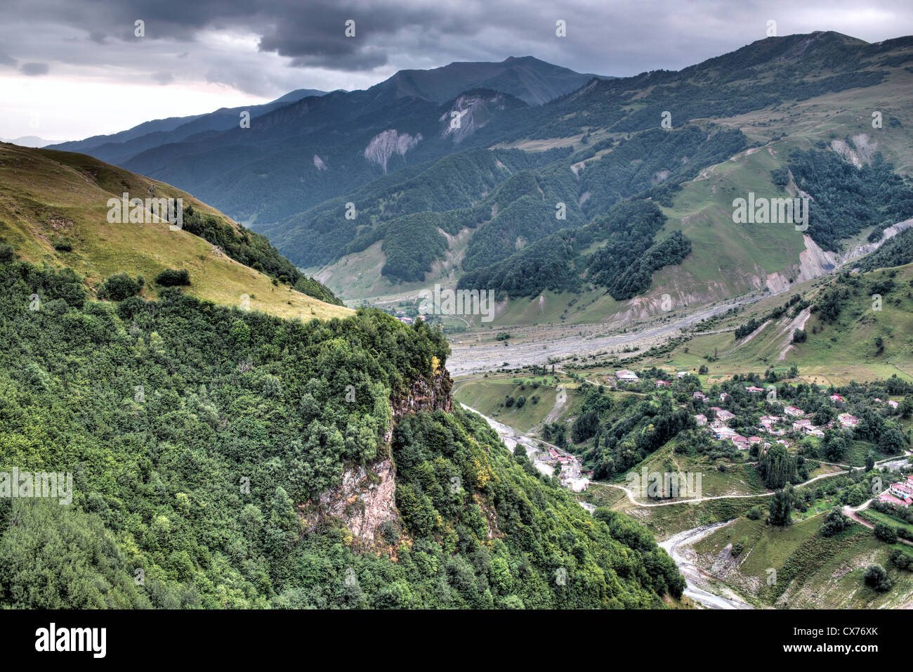 Mountain landscape, Mtiuleti, Georgia Stock Photo - Alamy