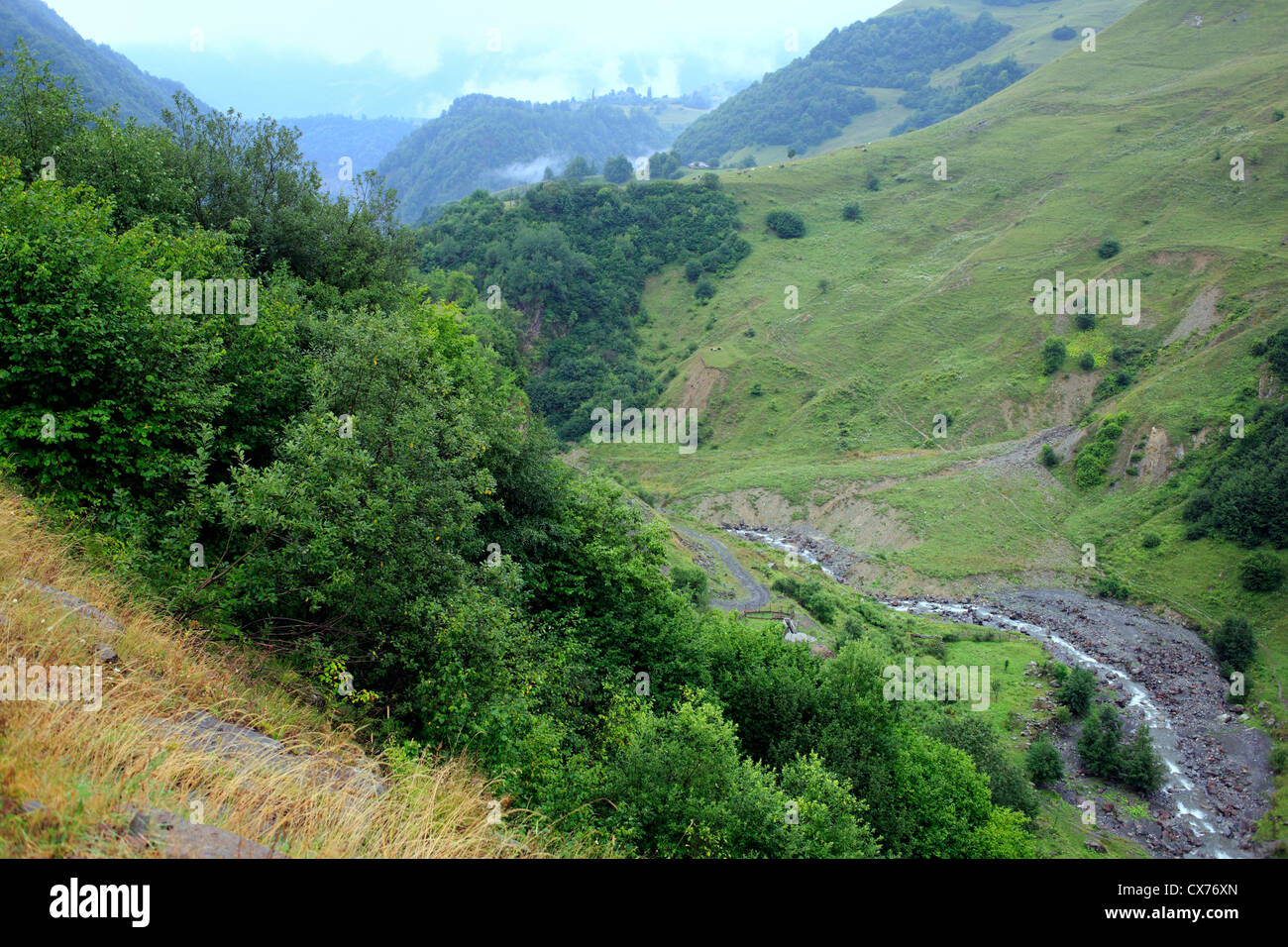Mountain landscape, Mtiuleti, Georgia Stock Photo - Alamy
