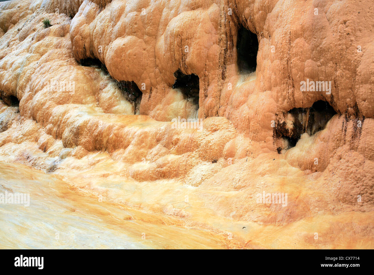 Waterfall of mineral water, Mtiuleti, Georgia Stock Photo - Alamy