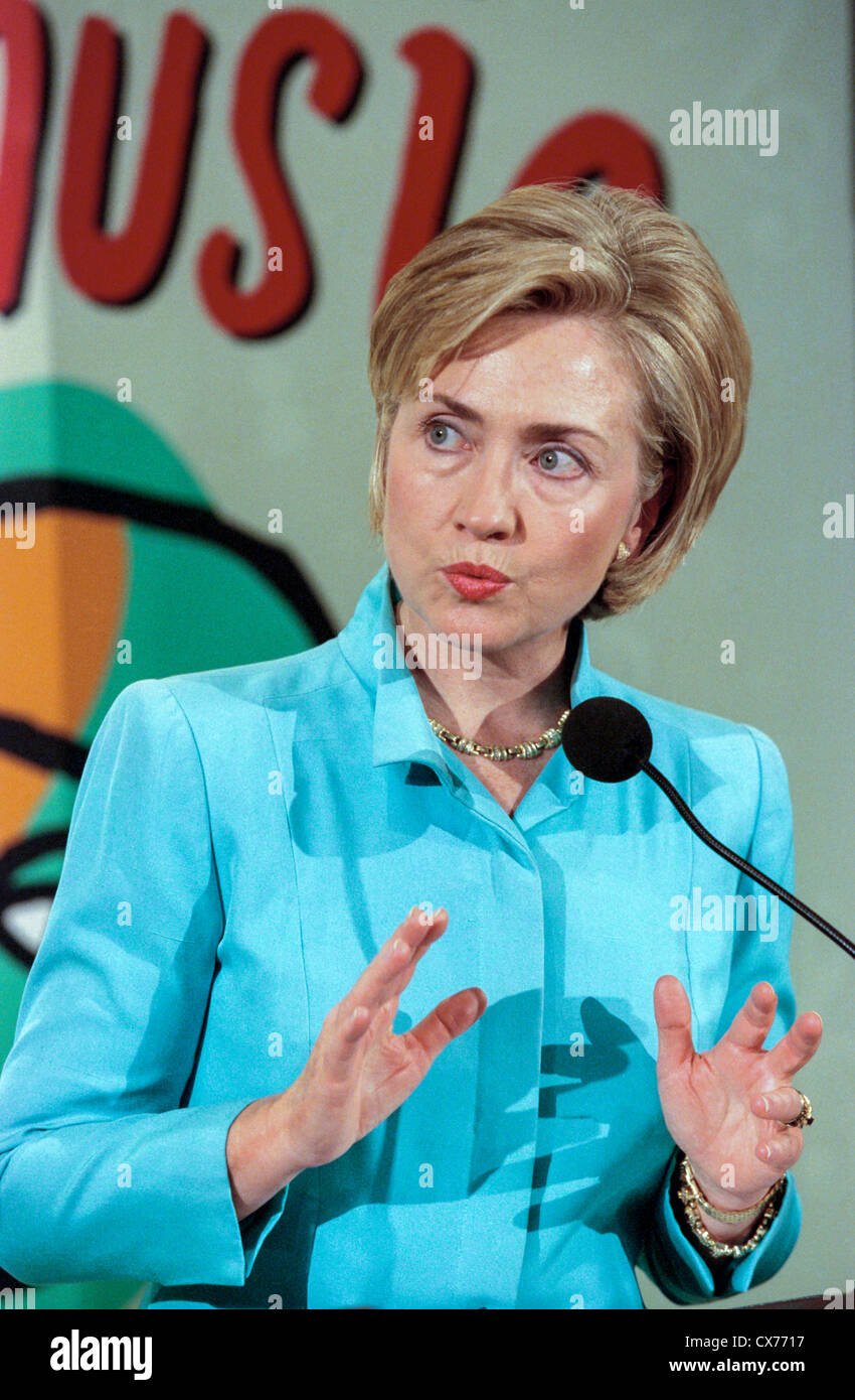 First lady Hillary Rodham Clinton attends an music education event at ...