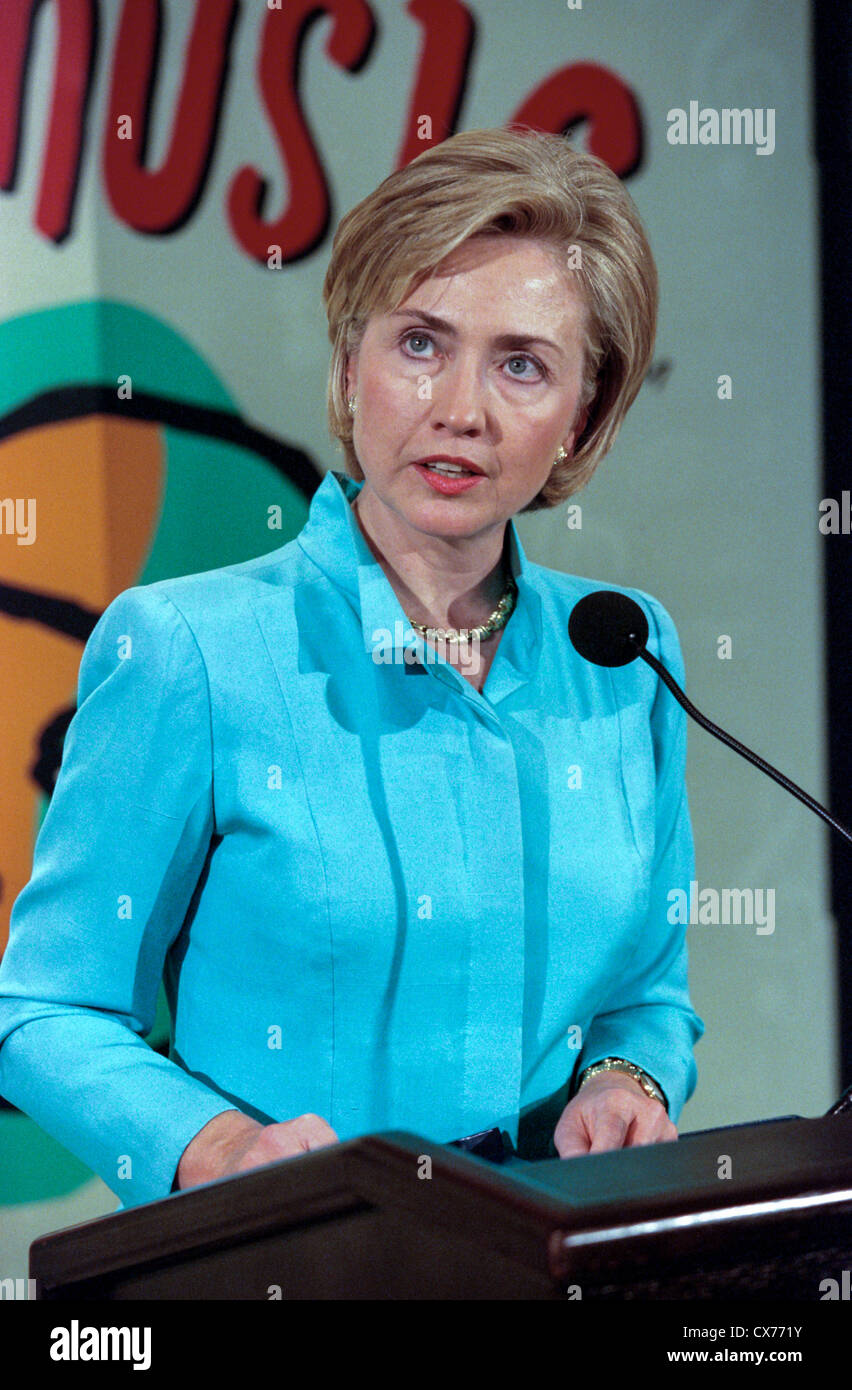 First lady Hillary Rodham Clinton attends an music education event at ...