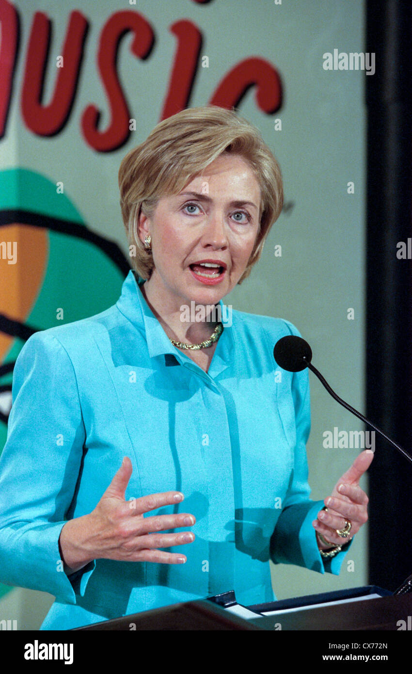 First lady Hillary Rodham Clinton attends an music education event at ...