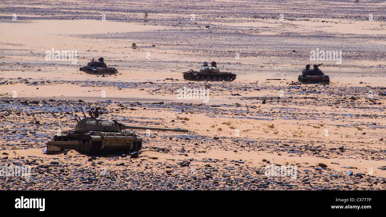 libyan tanks destroyed by Chad in Libya-Chad war 1980s Stock Photo - Alamy