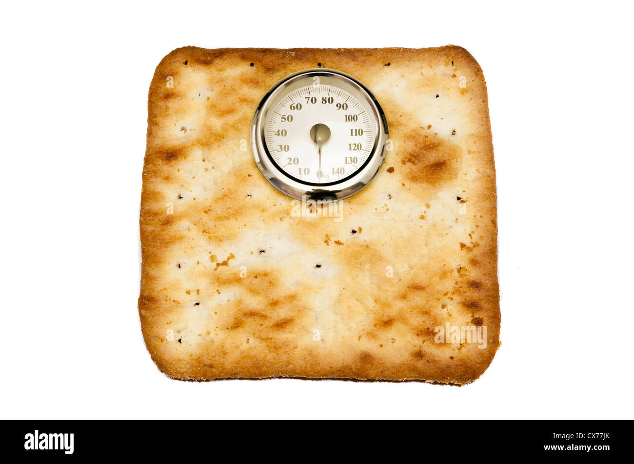 Weight scale made of cookies Stock Photo - Alamy