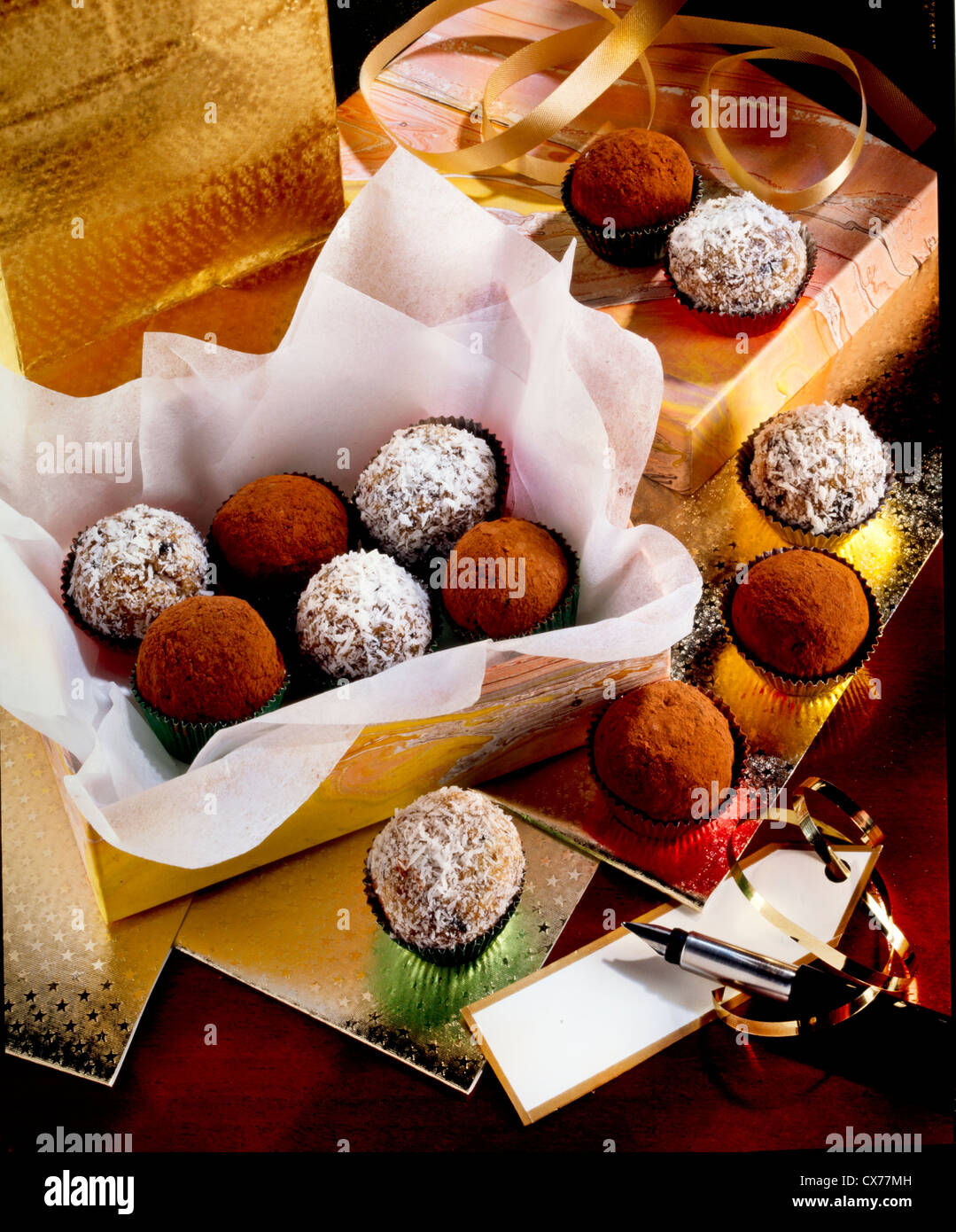 Truffles chocolate sweets hi-res stock photography and images - Alamy