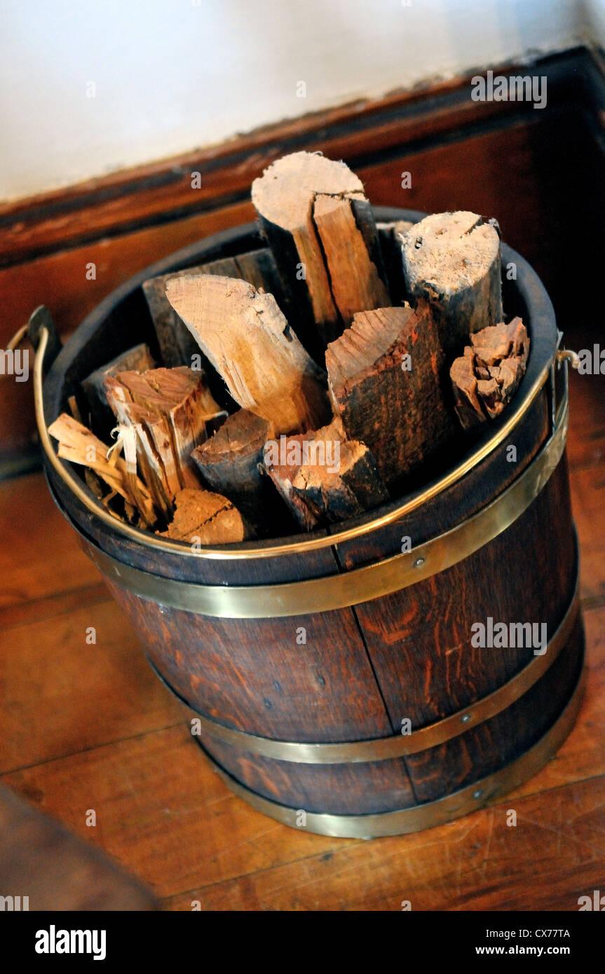Barrel of Wood Stock Photo - Alamy