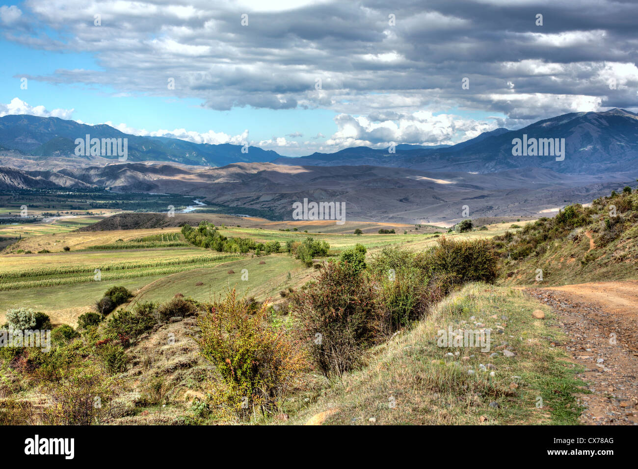 Landscape near Sapara Monastery, Samtskhe-Javakheti, Georgia Stock ...