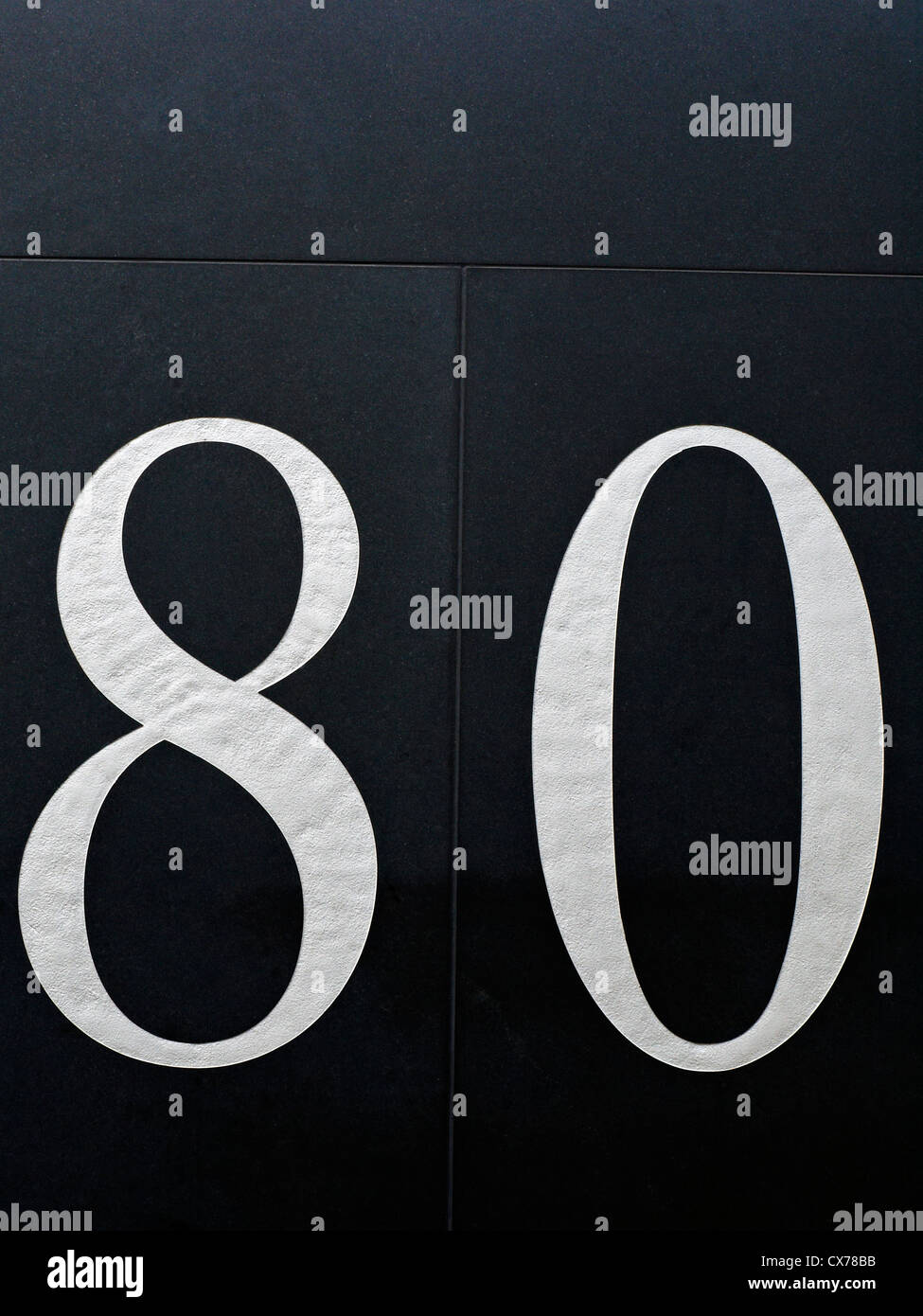 Number 80 hi-res stock photography and images - Alamy