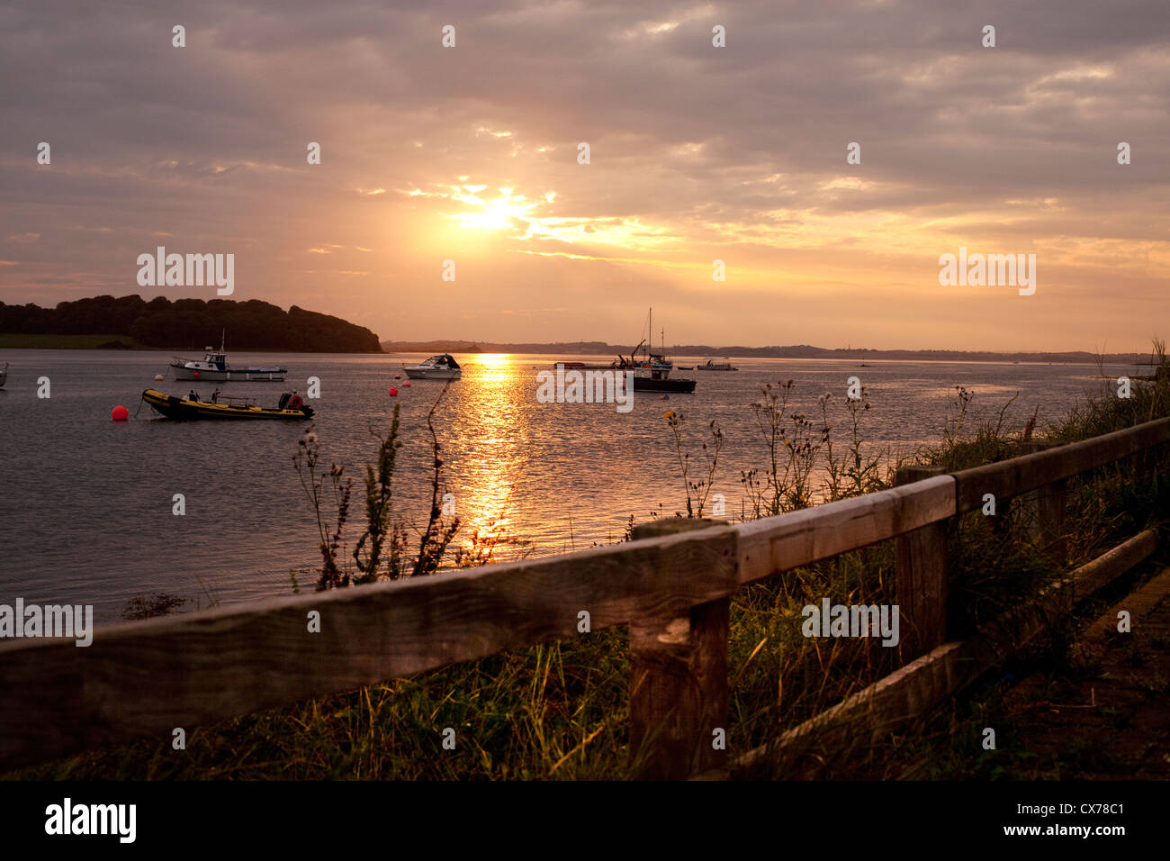 Portaferry, County Down, Northern Ireland at dusk Stock Photo - Alamy