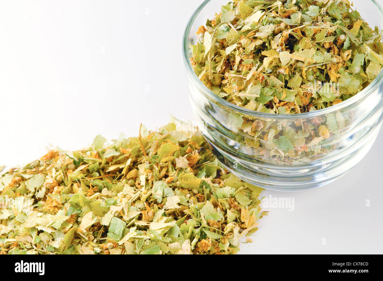 Medicinal plant dried, Small leaved lime tea- Tilia cordata Stock Photo ...