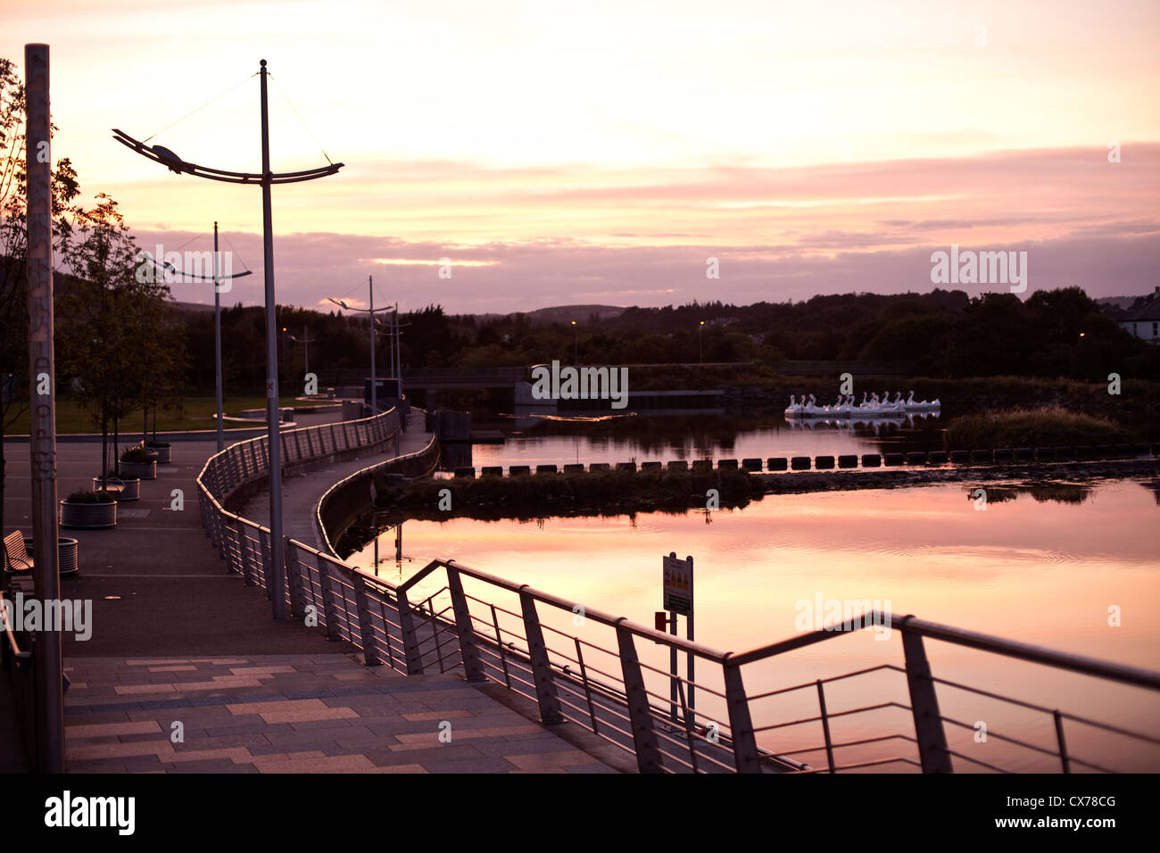 Sunset in Newcastle, County Down, Northern Ireland Stock Photo - Alamy