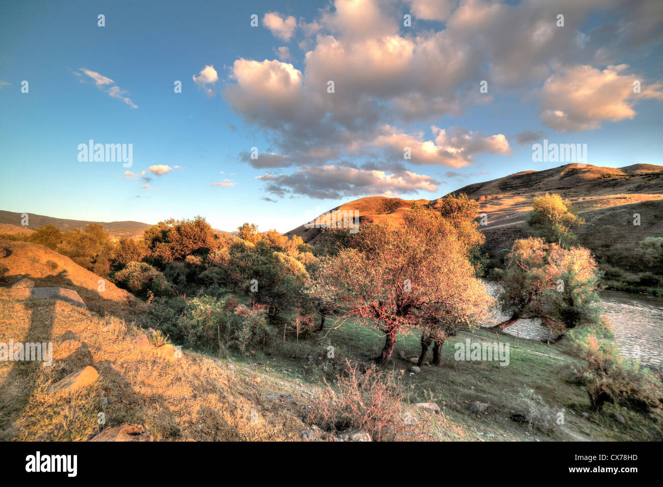 Landscape near Vardzia, Vardzia-Khertvisi, Meskheti, Georgia Stock ...