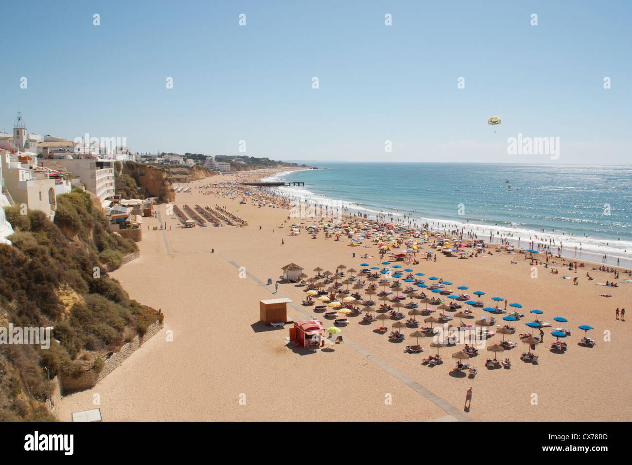 The Beach at Albufeira, Portugal Stock Photo - Alamy