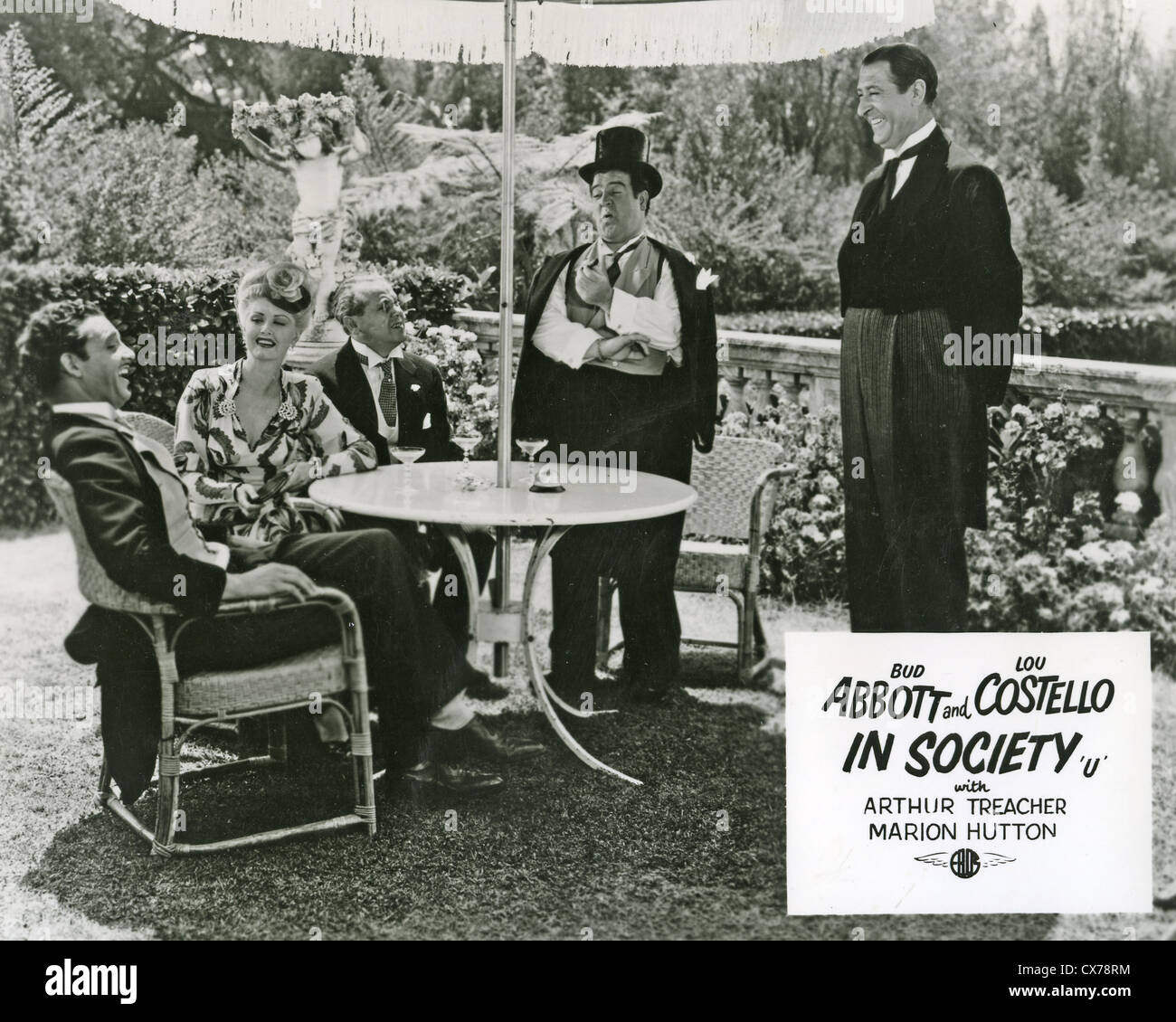 BUD ABBOTT AND LOU COSTELLO IN SOCIETY 1944 Universal film with Lou ...