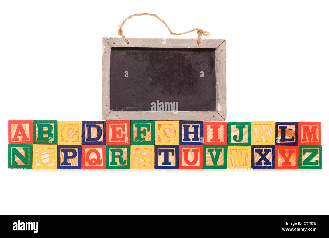 Alphabet building blocks hi-res stock photography and images - Alamy