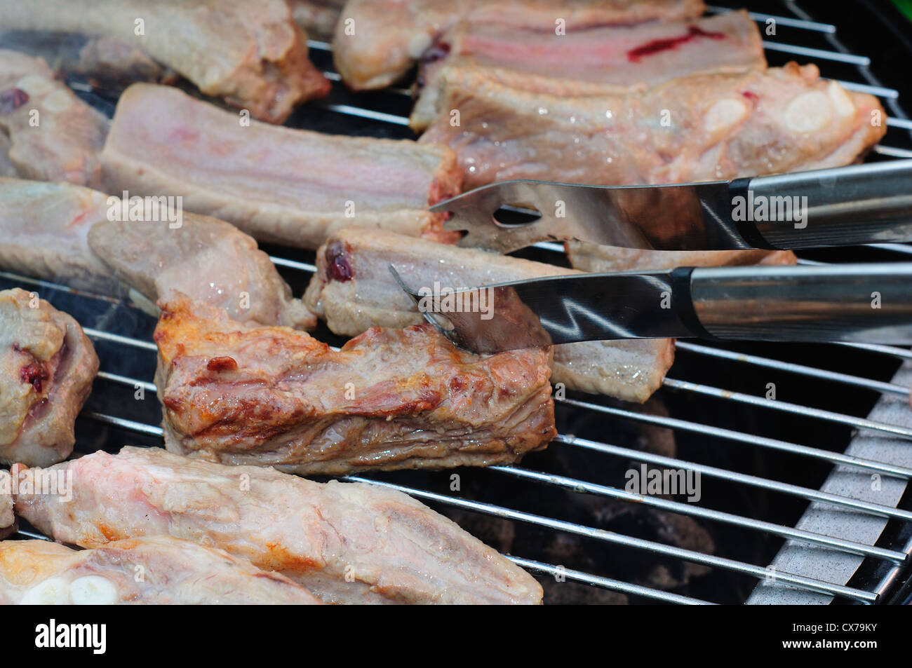 Barbequed spare ribs hi-res stock photography and images - Alamy