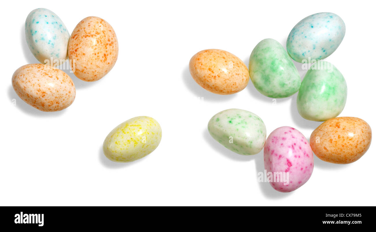 brachs fancy jelly bird eggs photographed on a white background Stock ...