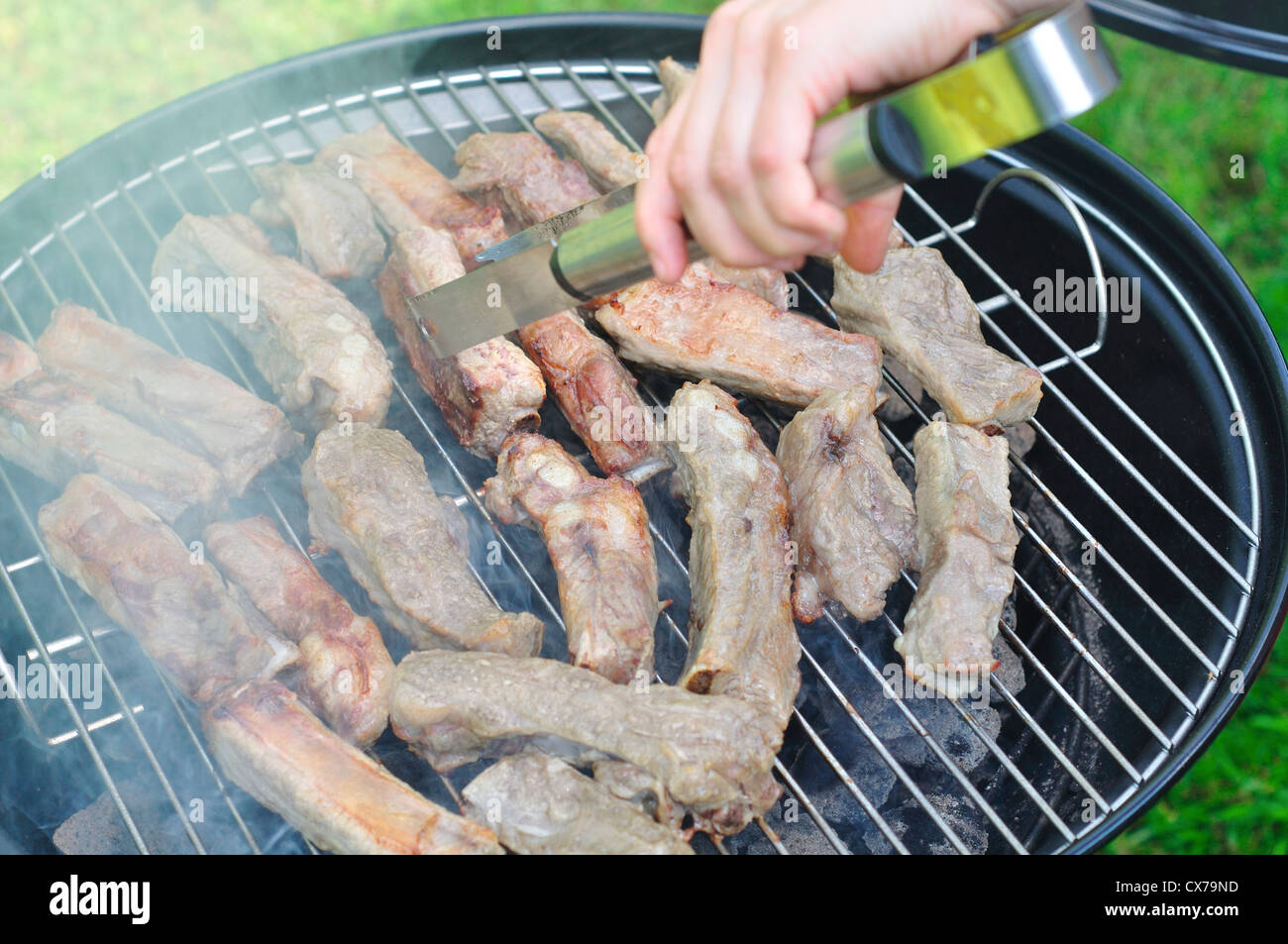 Barbequed spare ribs hi-res stock photography and images - Alamy