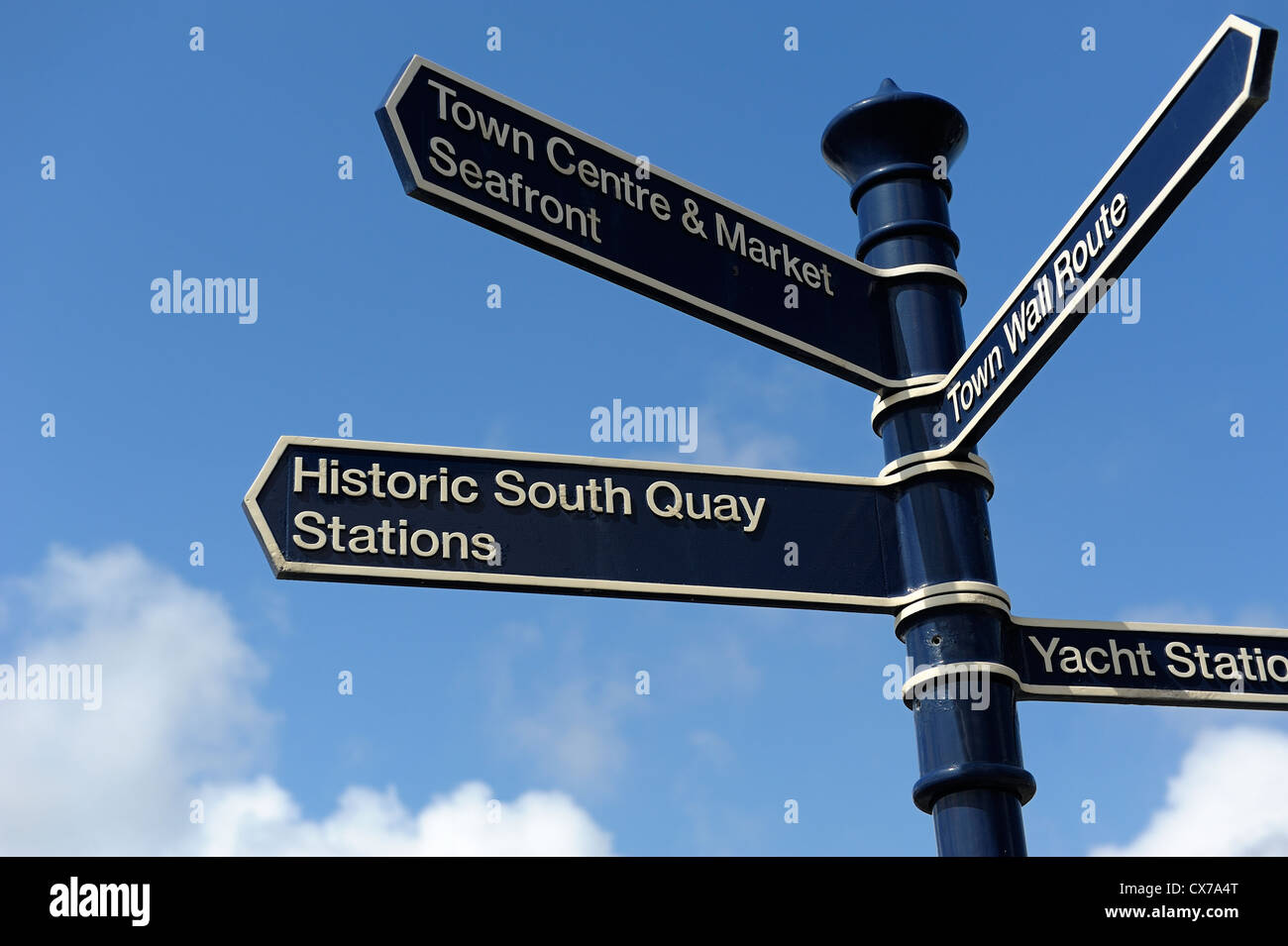 tourist direction sign great yarmouth norfolk england uk Stock Photo ...